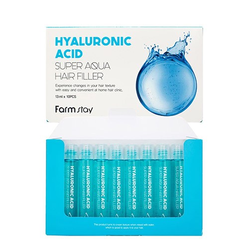 FARMSTAY Hyaluronic Acid Super Aqua Hair Filler 10*13ml | Boonia.com